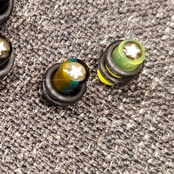 Jewelry | Clear Multi Colored Ear Plug Gauge W Star On One Side And ...